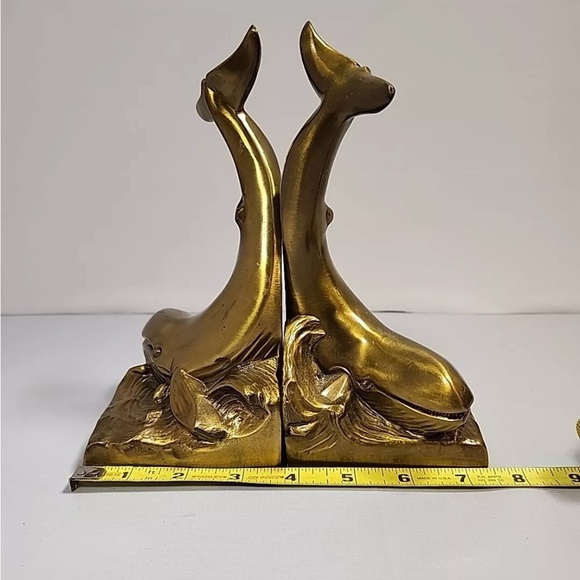 Accents | Vintage Brass Whale Bookends | Poshmark